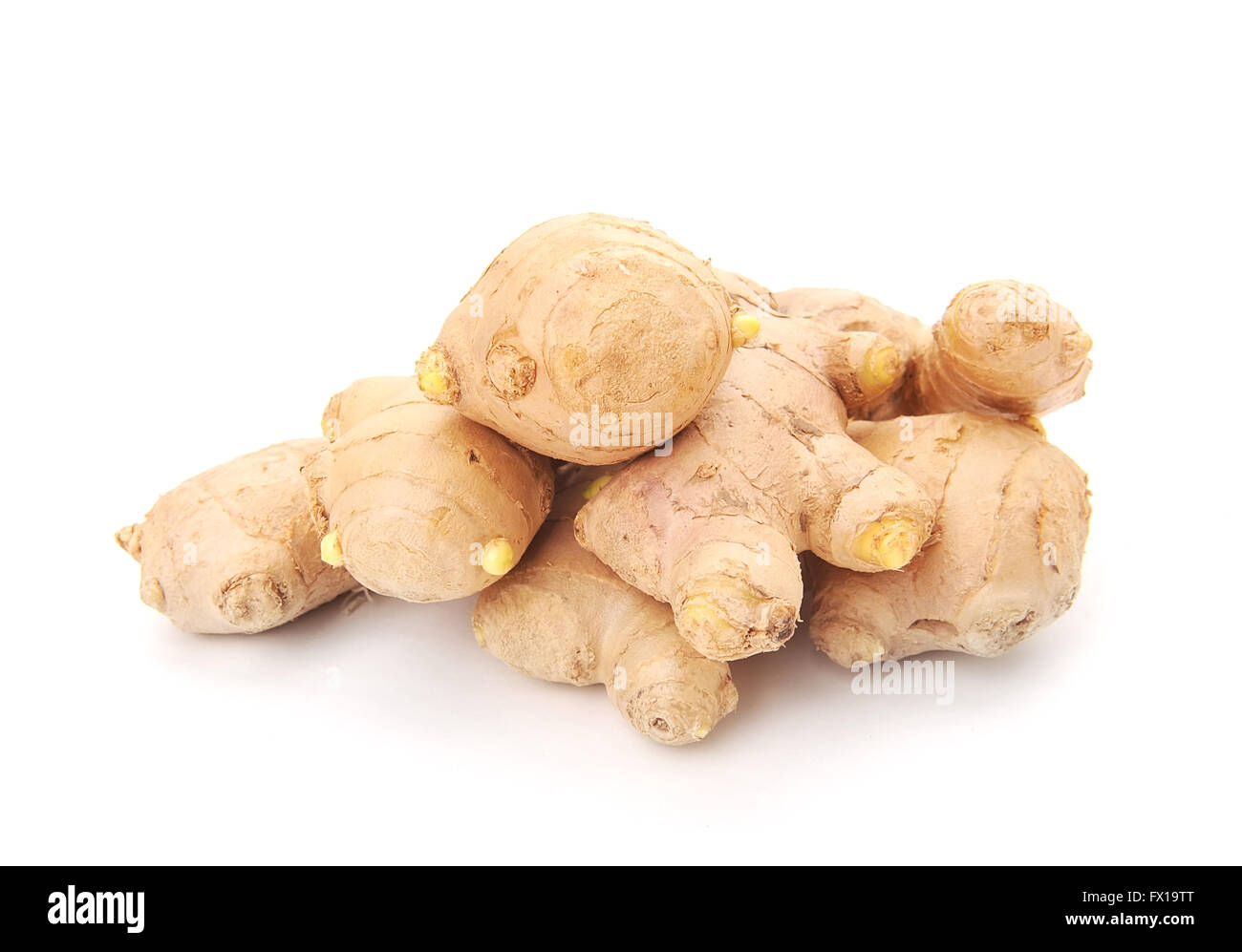 collection of fresh ginger root Stock Photo - Alamy