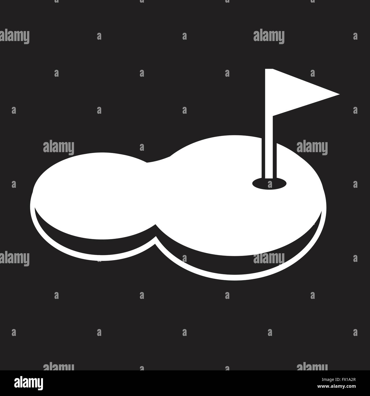 Golf course map Stock Vector Images - Alamy