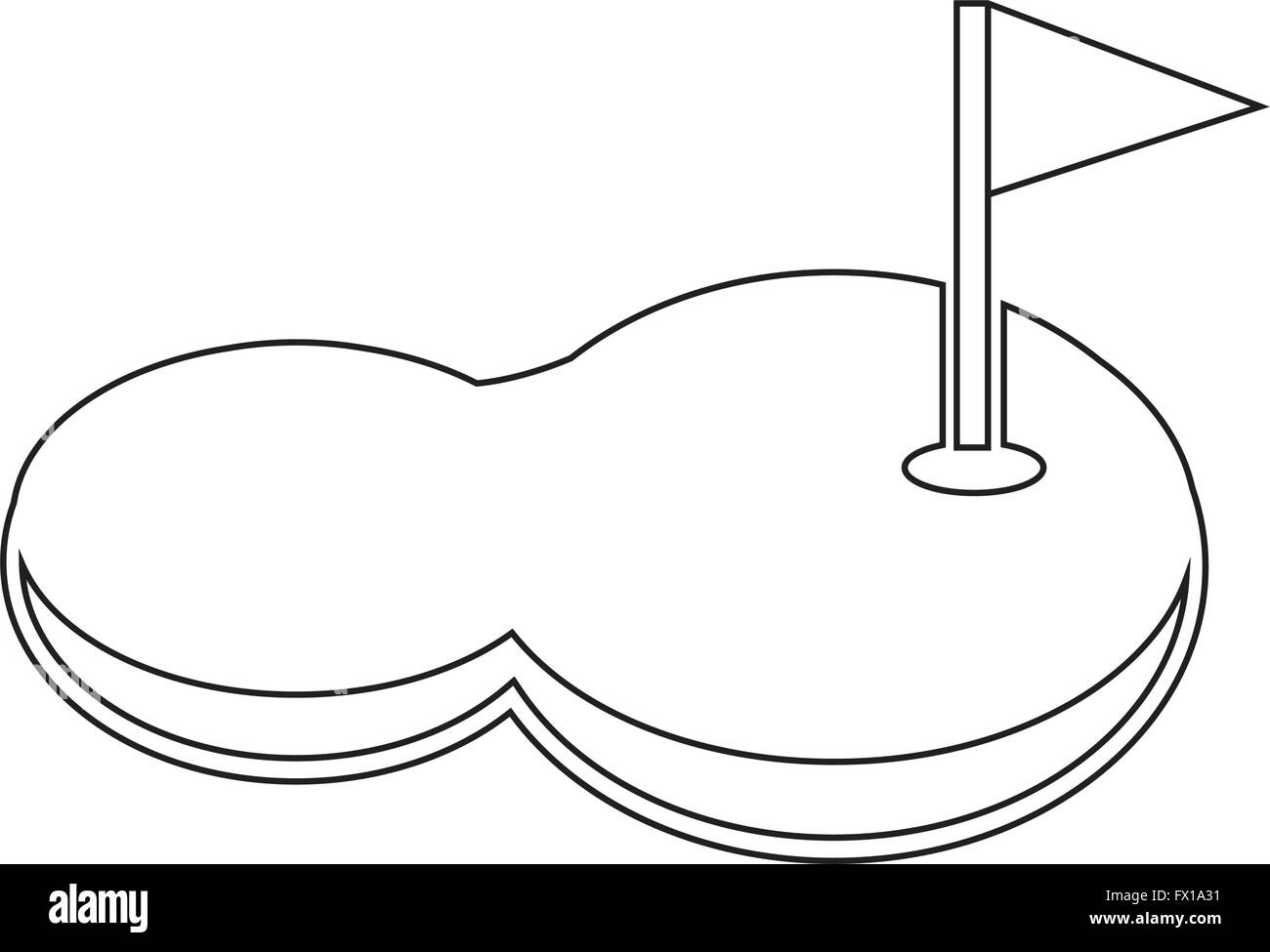 golf court icon Stock Vector Image & Art - Alamy