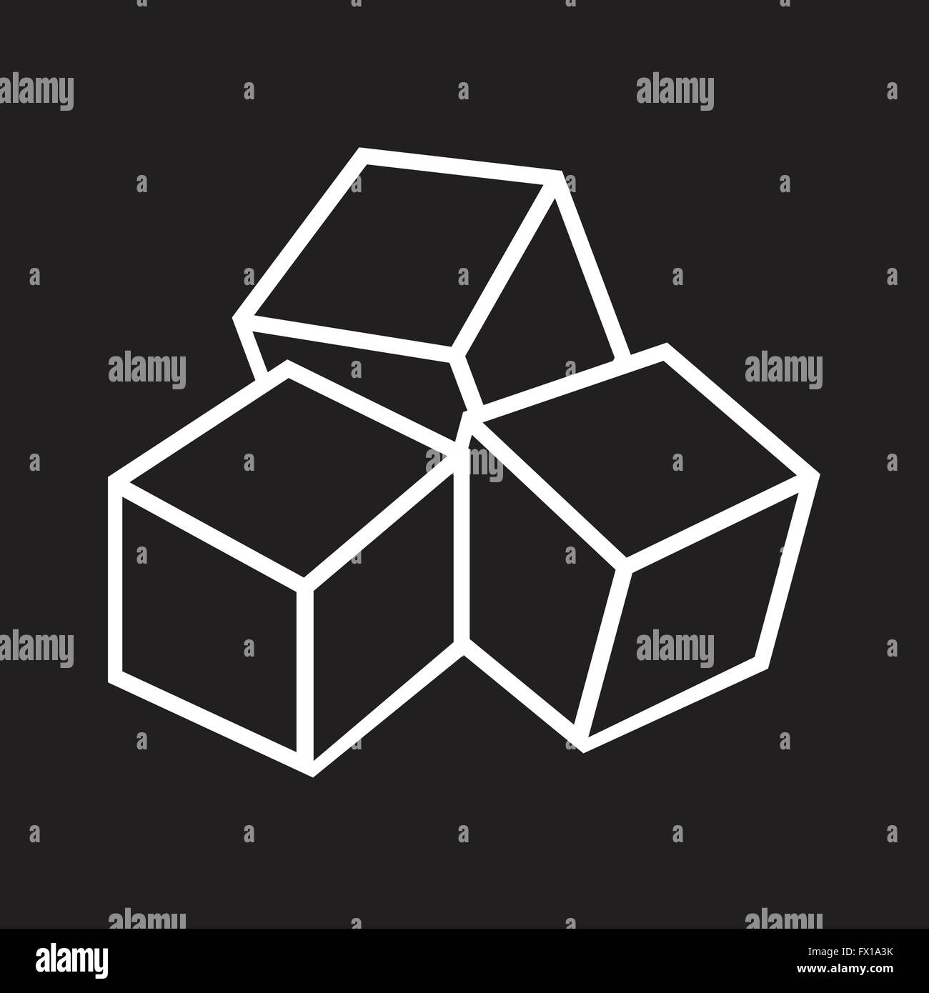 Sugar cubes icon Stock Vector Image & Art - Alamy
