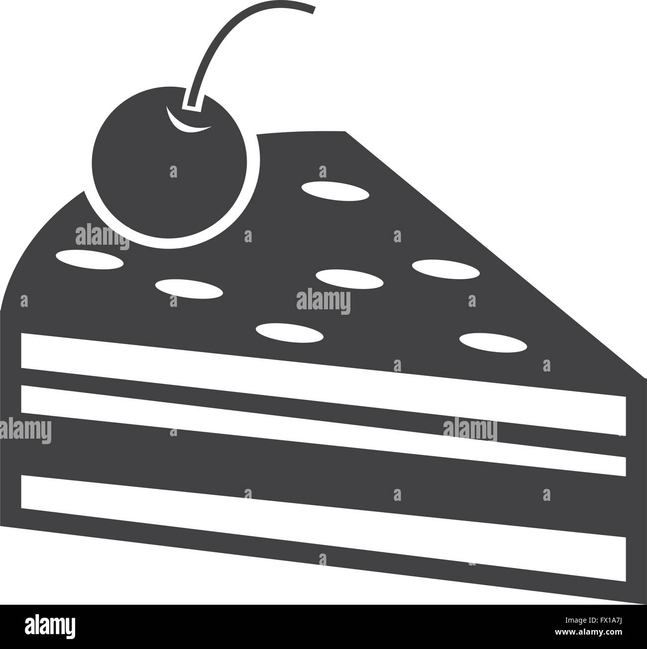 Cake piece icon Stock Vector Image & Art - Alamy