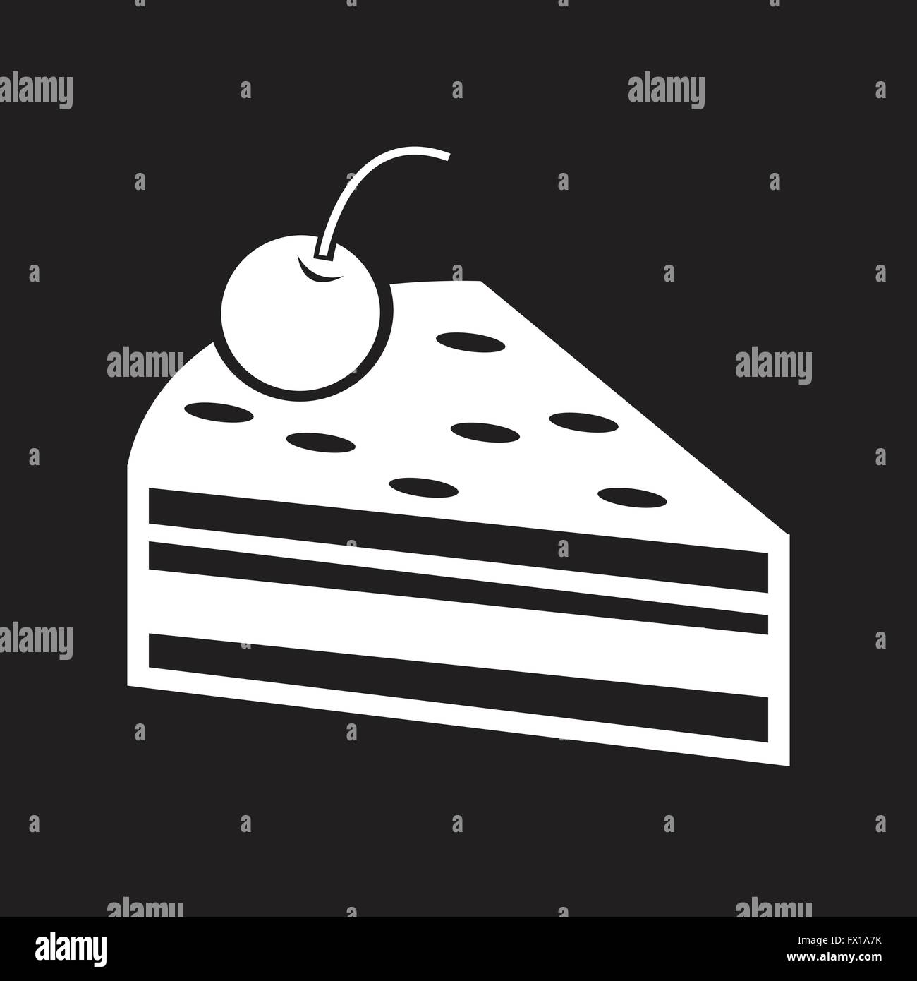 Cake piece icon Stock Vector Image & Art - Alamy