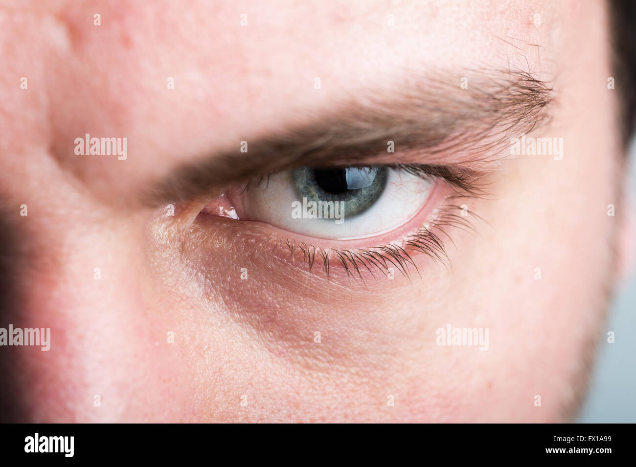 Human eye male close hi-res stock photography and images - Alamy