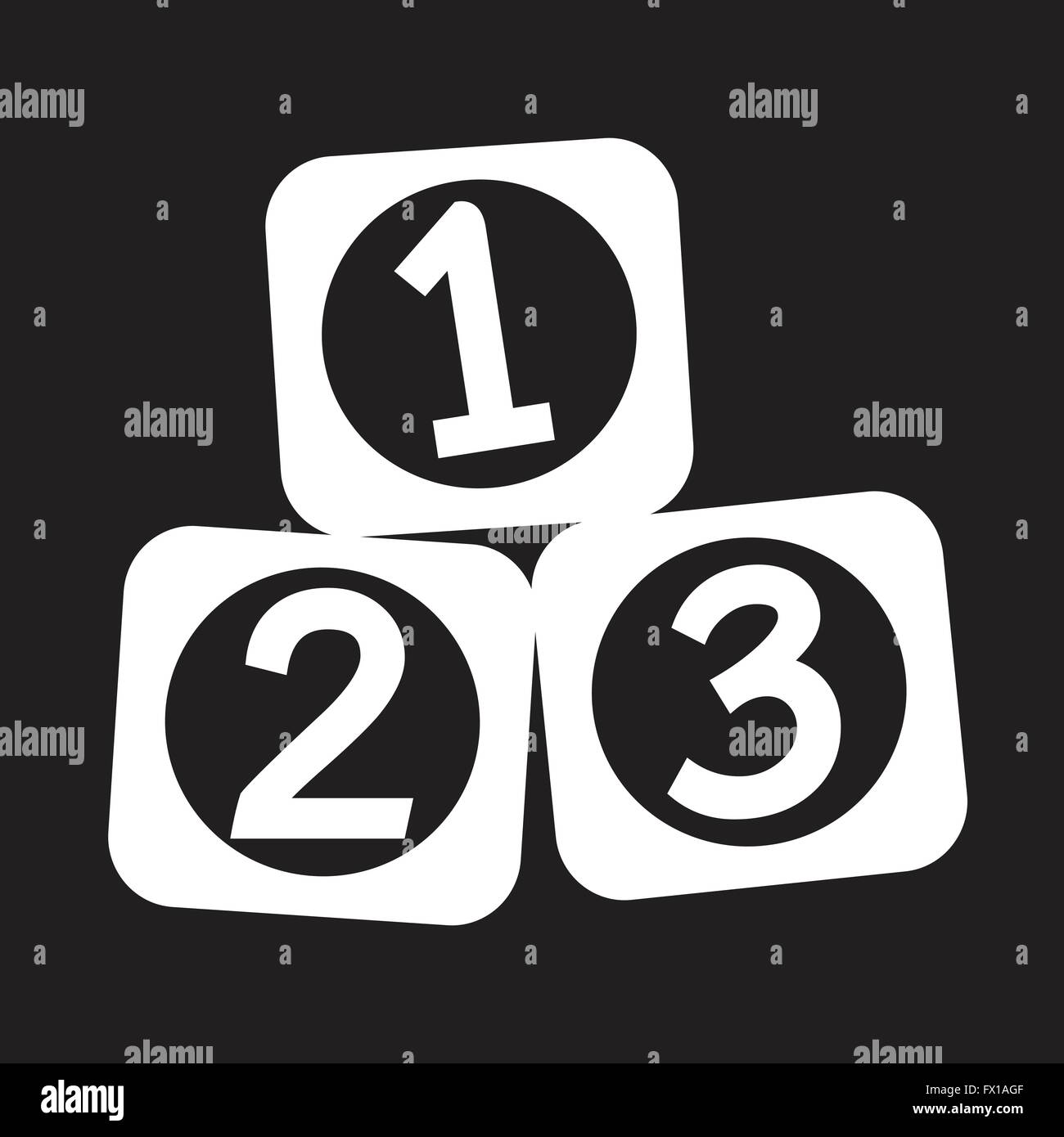 123 blocks Stock Vector Images - Alamy