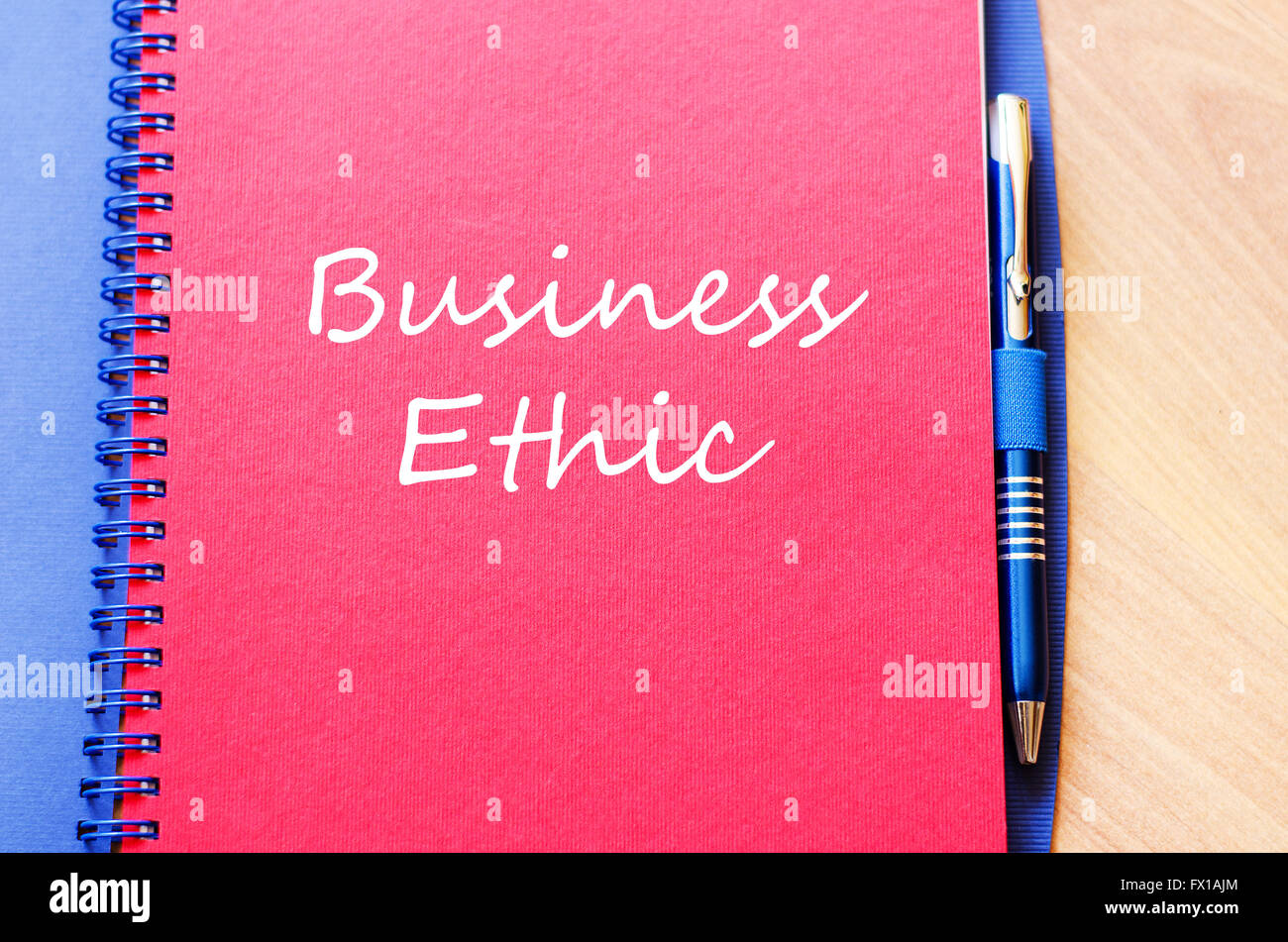 Business ethic text concept write on notebook Stock Photo - Alamy