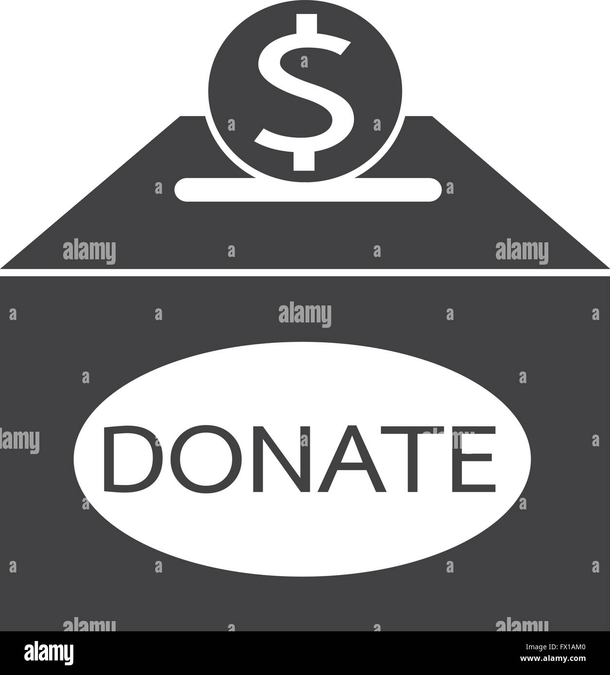 Donation box icon Stock Vector Image & Art - Alamy
