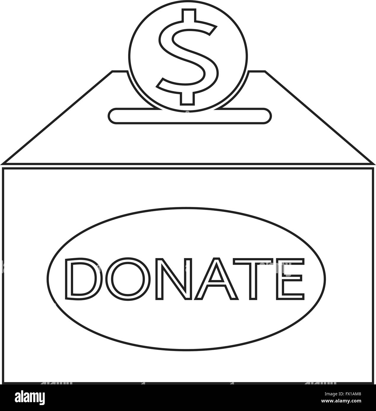 Donation box icon Stock Vector Image & Art - Alamy Donation box icon Stock Vector Image & Art - Alamy