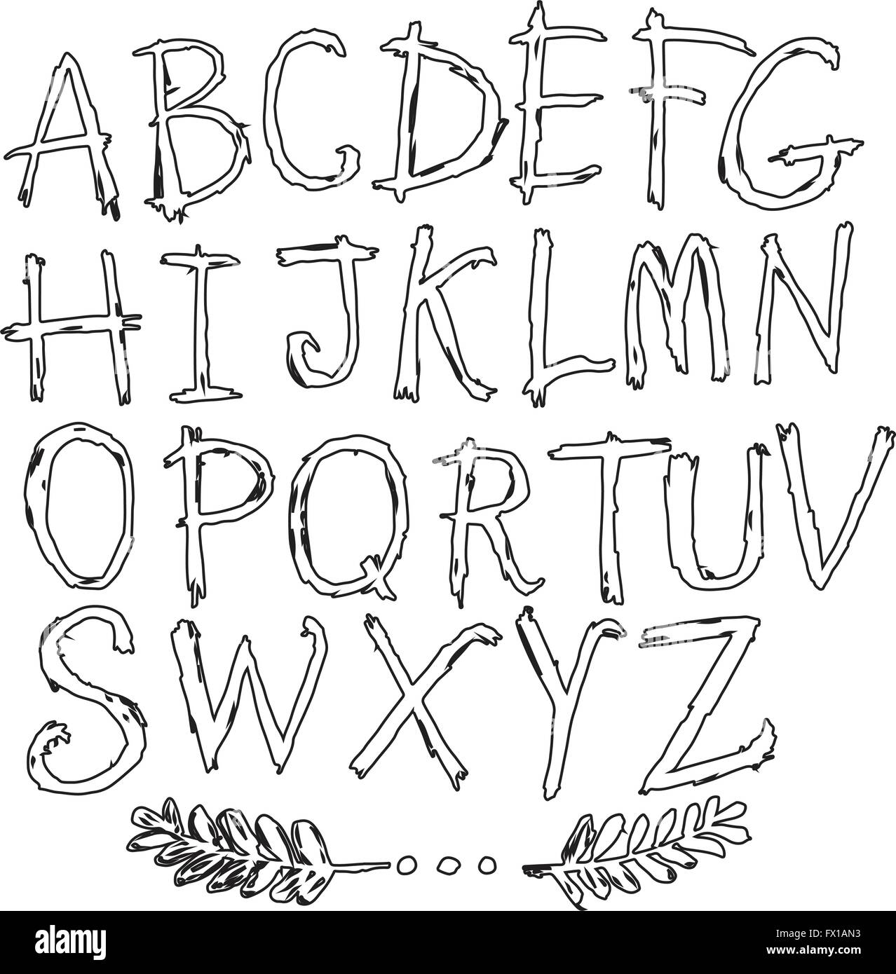 Element font fun graffiti graphic Black and White Stock Photos & Images ...