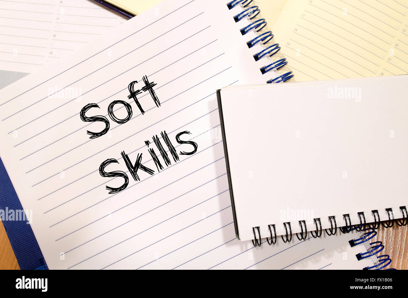 Soft skills text concept write on notebook Stock Photo - Alamy