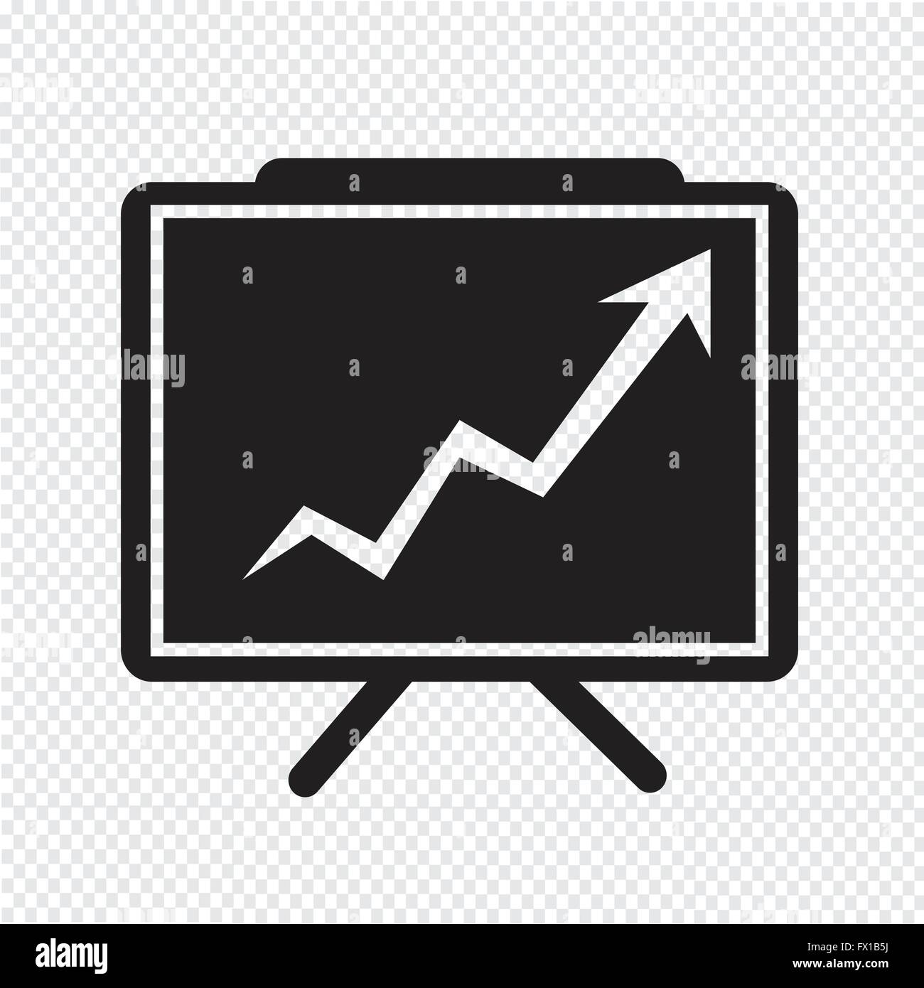 Growing Chart Presentation Icon Stock Vector Image & Art - Alamy