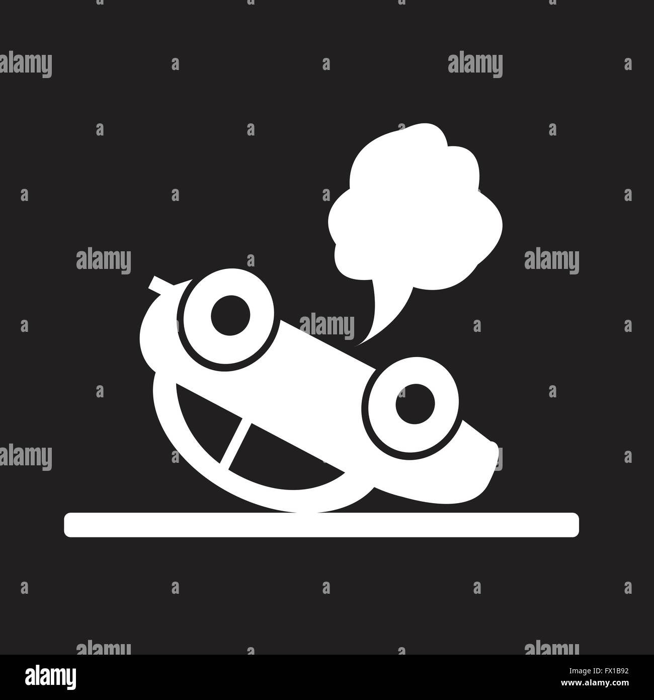 Fatal car wreck Stock Vector Images - Alamy