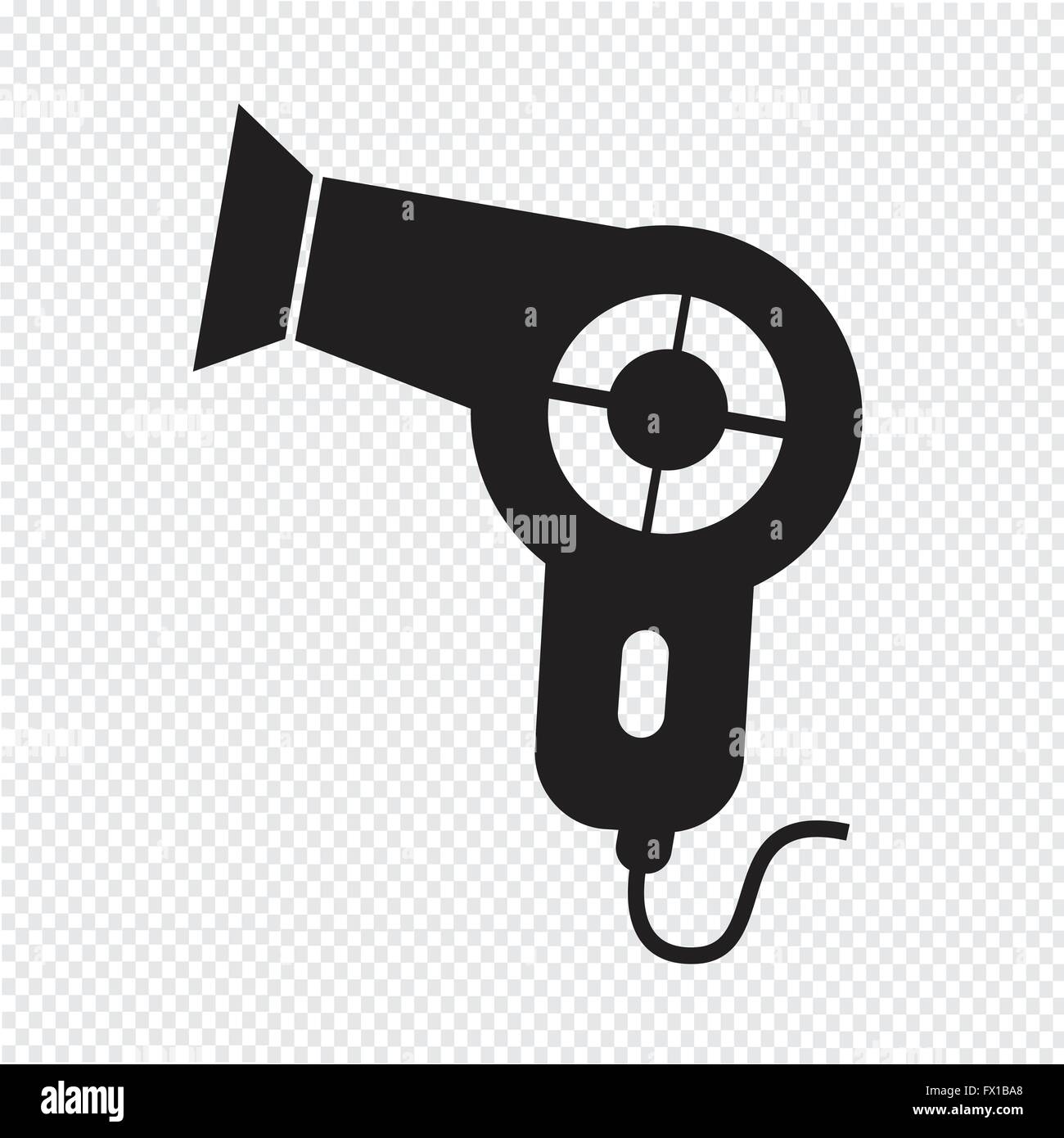 Hair dryer icon hairdresser hi-res stock photography and images - Alamy