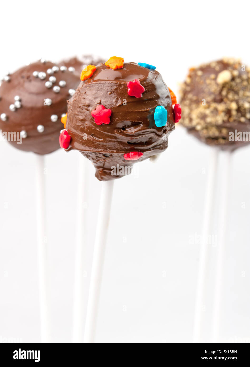 chocolate cake pops Stock Photo - Alamy