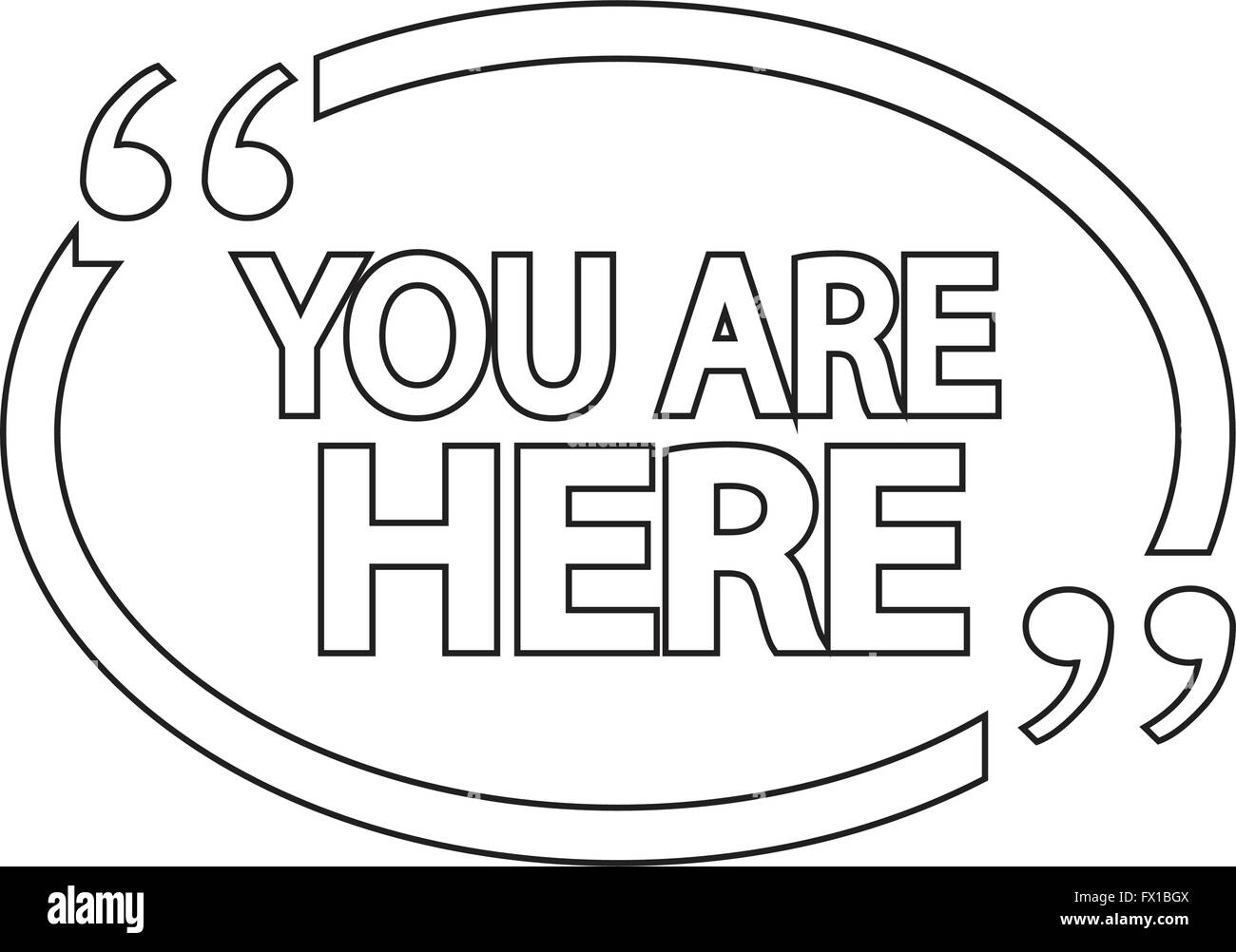 You are here icon Stock Vector Image & Art - Alamy