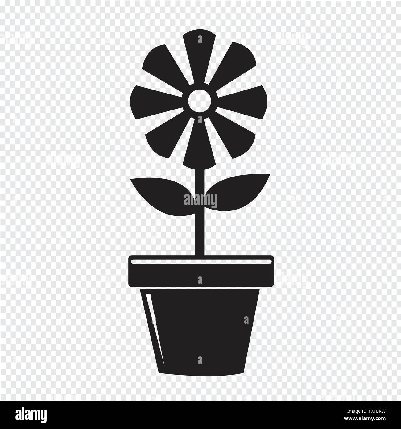 Flower Pot Icon Stock Vector Image & Art - Alamy