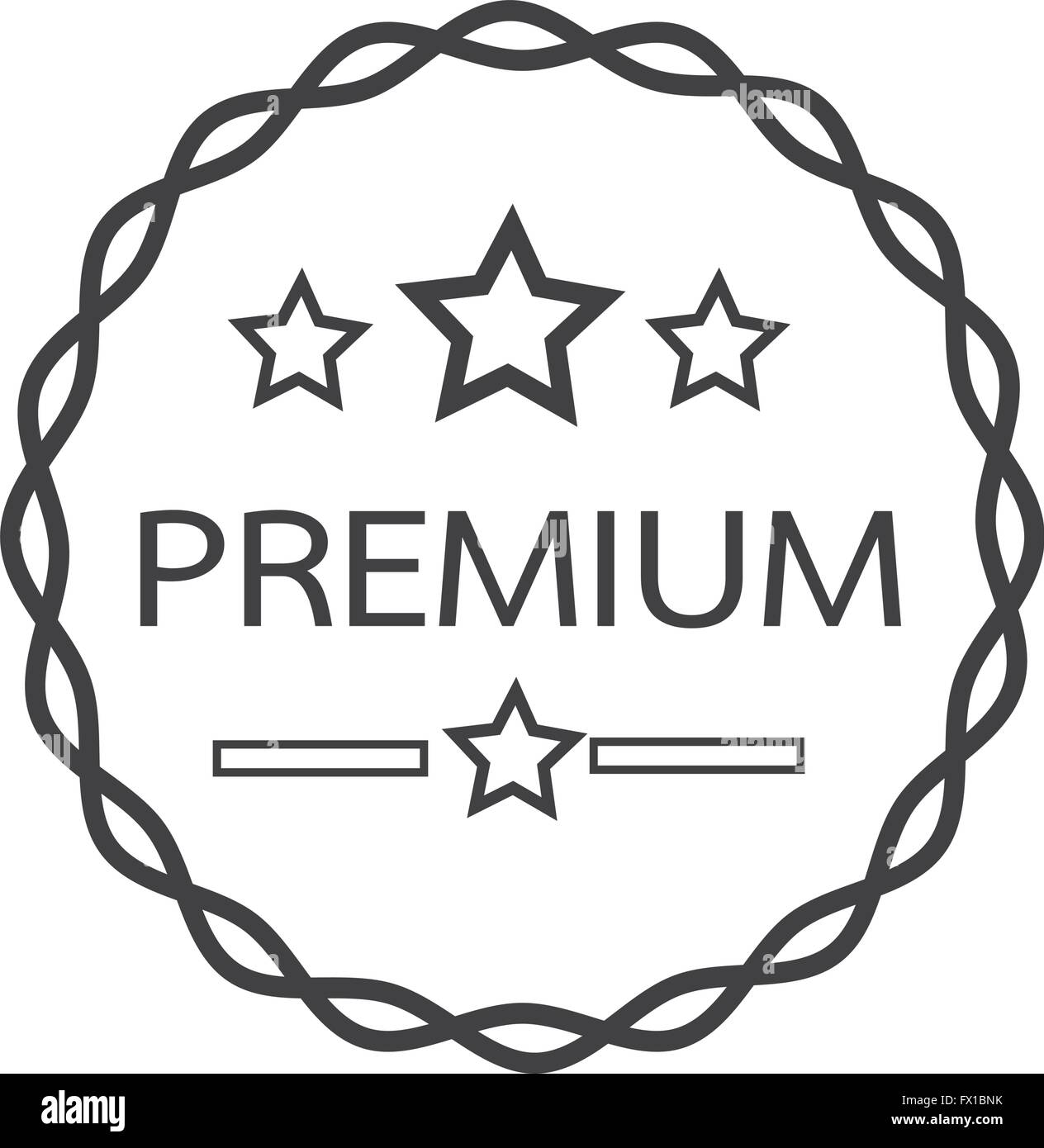 Vintage premium label icon Stock Vector Image & Art - Alamy