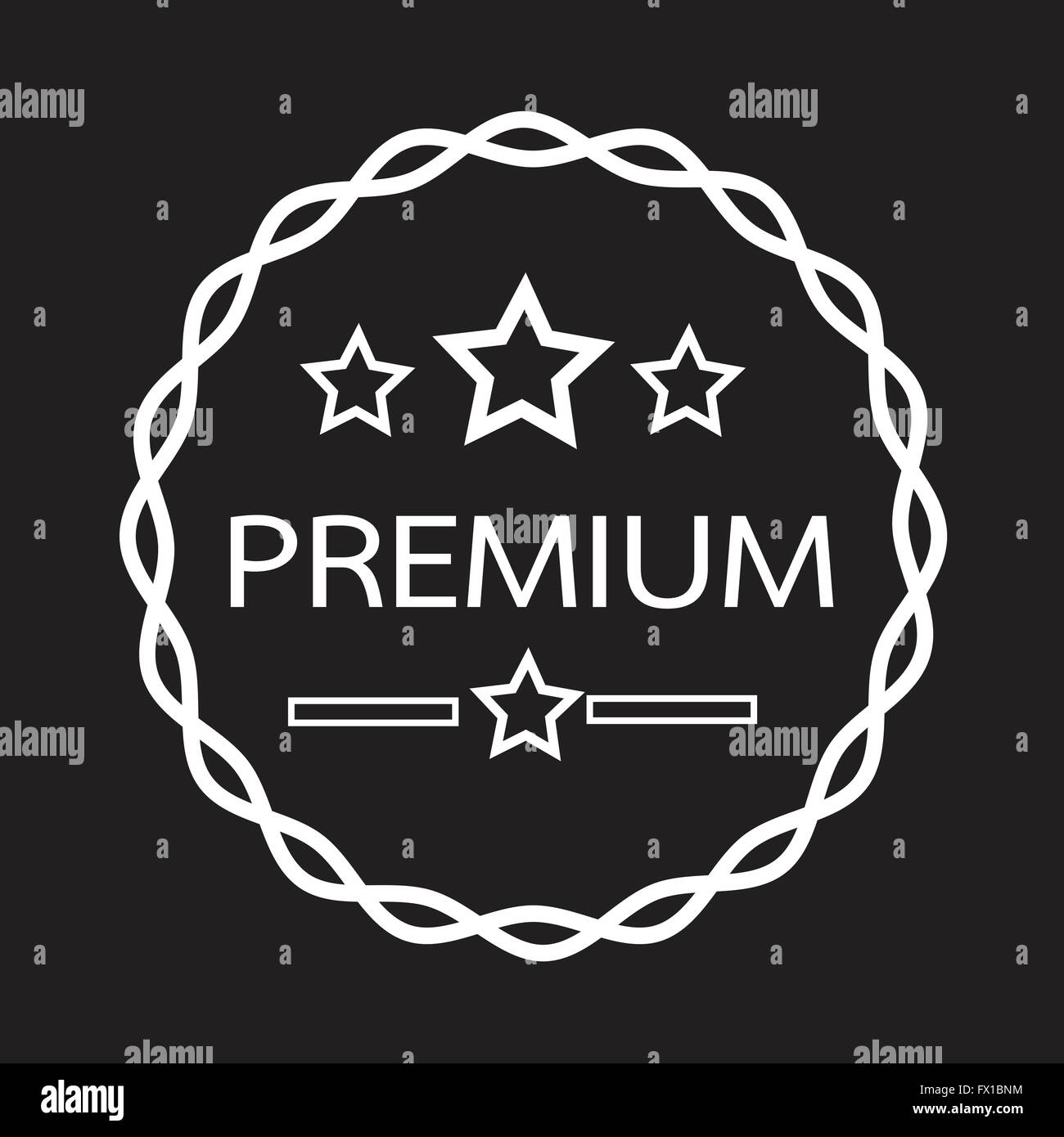 Vintage premium label icon Stock Vector Image & Art - Alamy