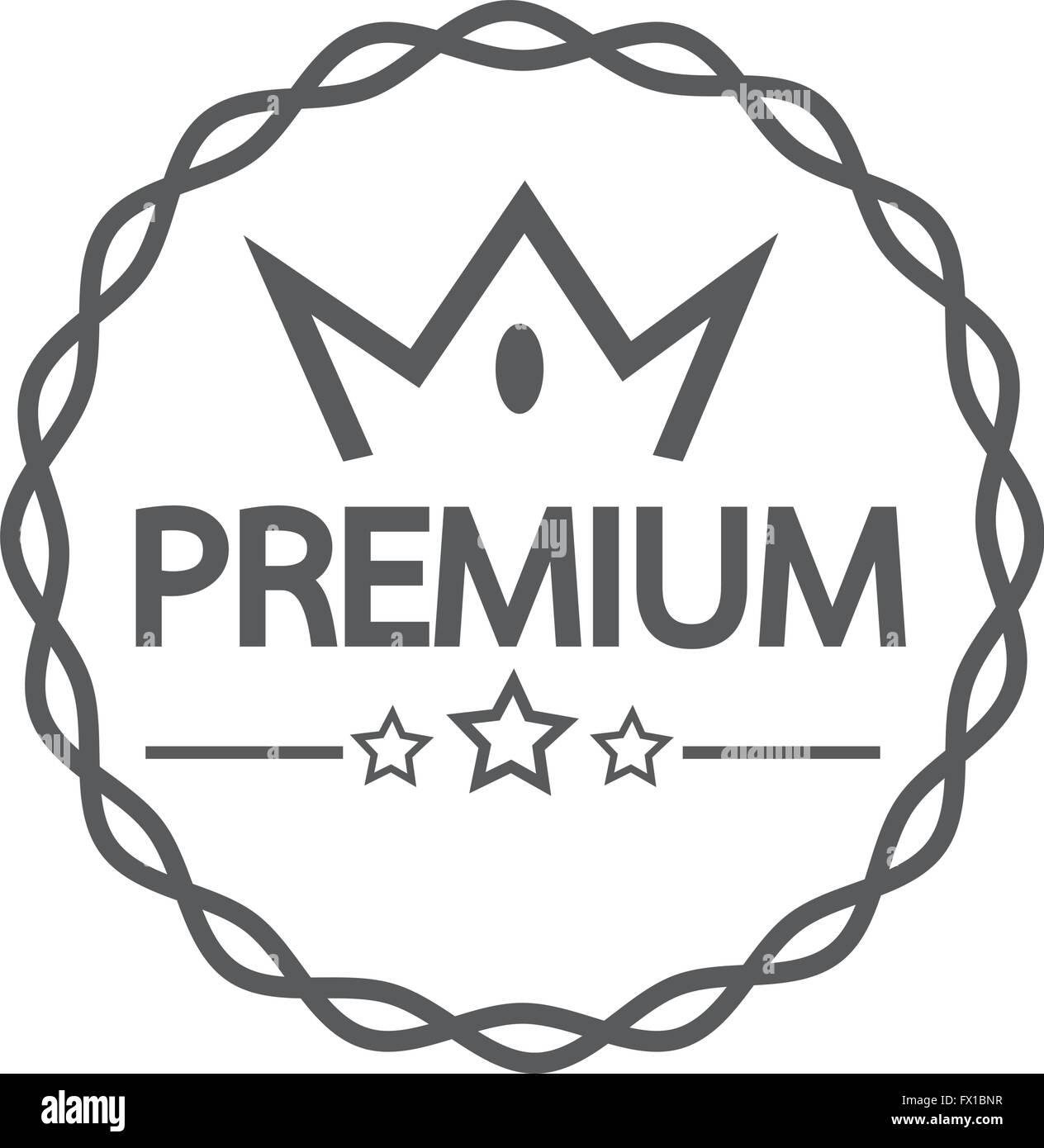 Vintage premium label icon Stock Vector Image & Art - Alamy