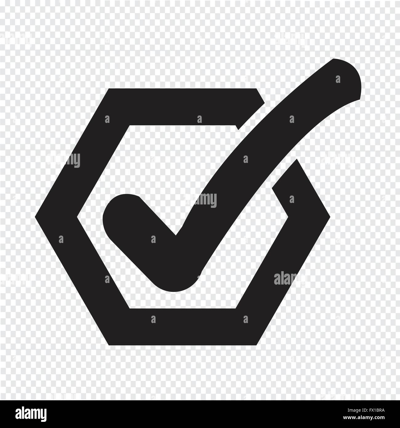 Check list button icon Stock Vector Image & Art - Alamy