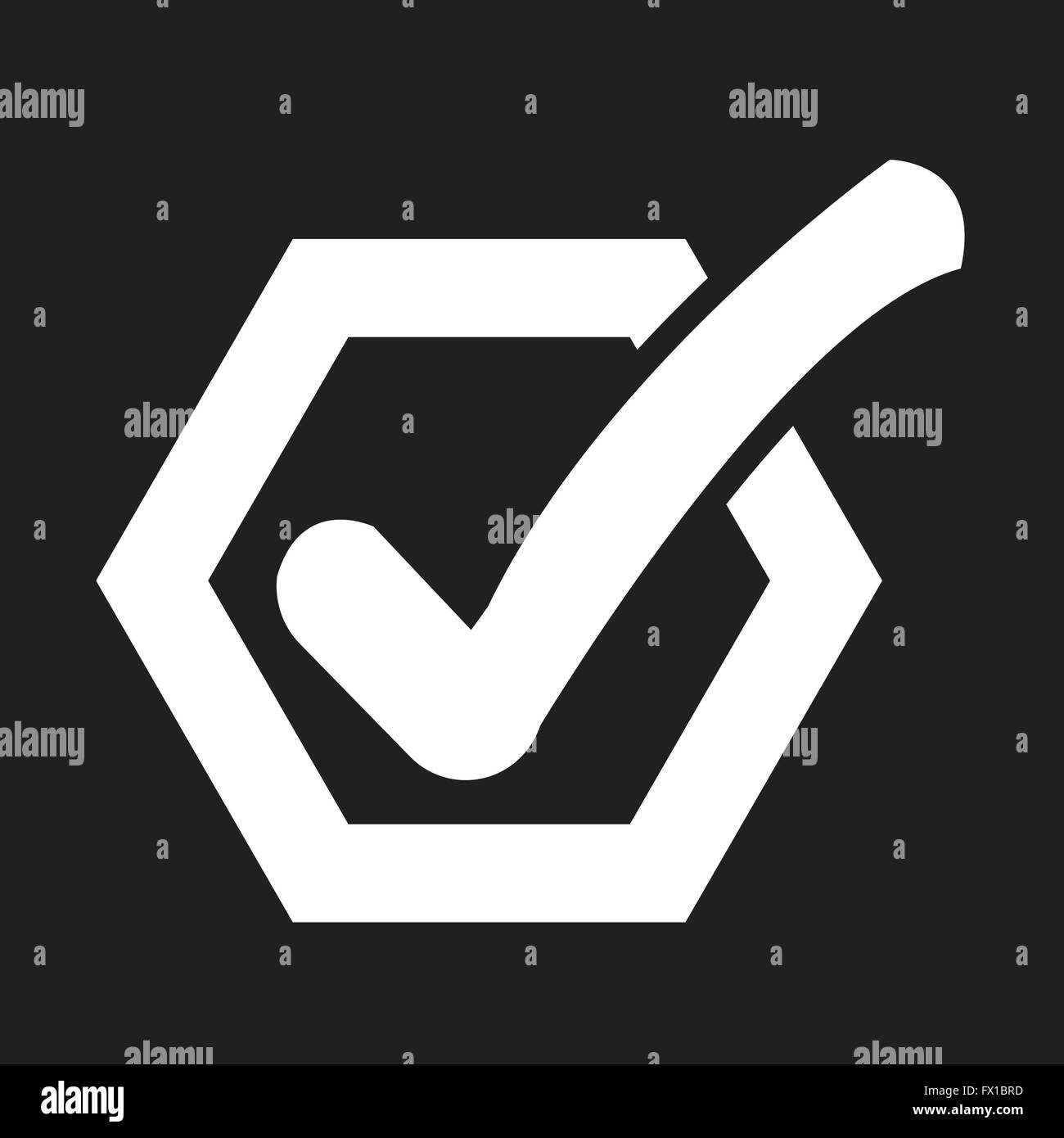 Check list button icon Stock Vector Image & Art - Alamy