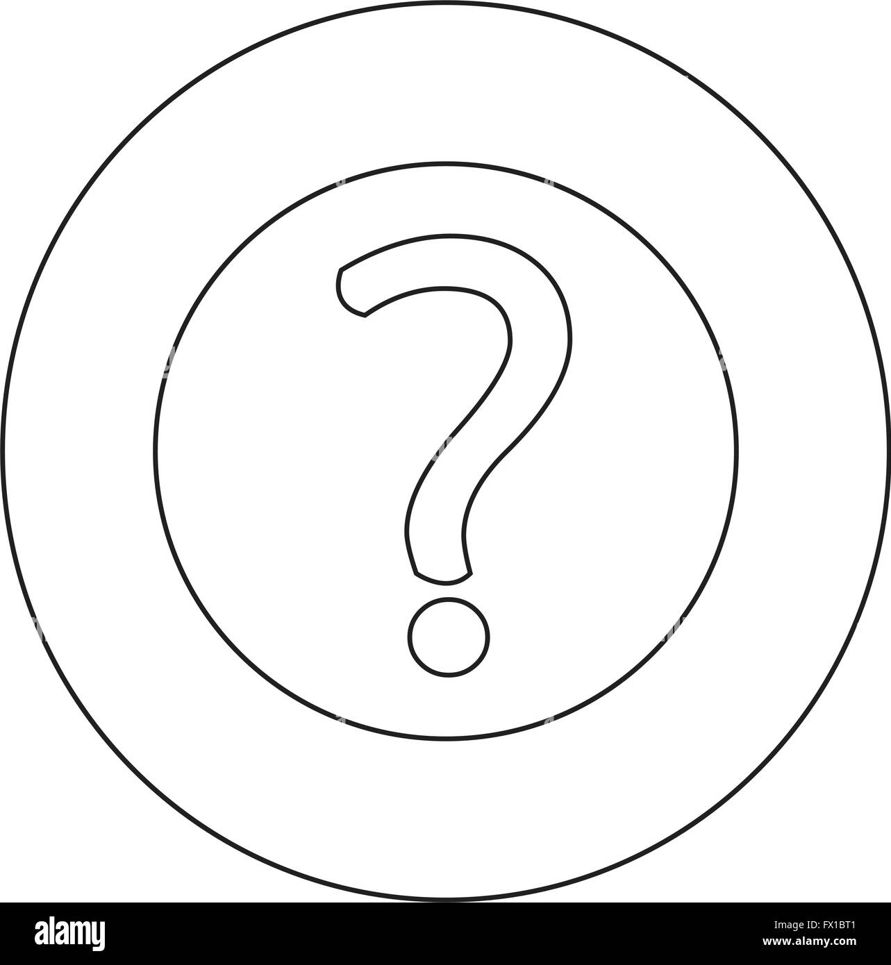 Question mark sign icon Stock Vector Image & Art - Alamy