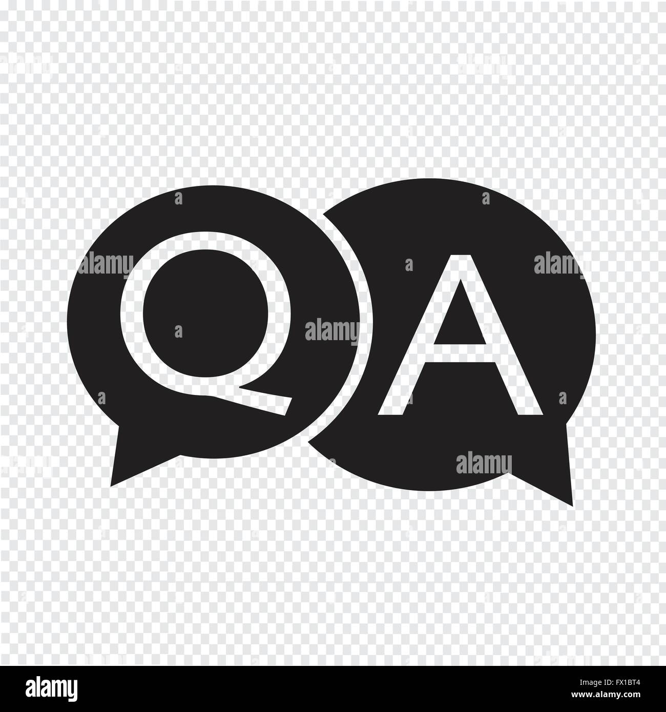 Question answer icon Stock Vector Image & Art - Alamy