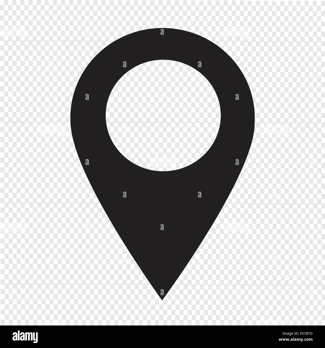 GPS location Map pointer icon Stock Vector Image & Art - Alamy