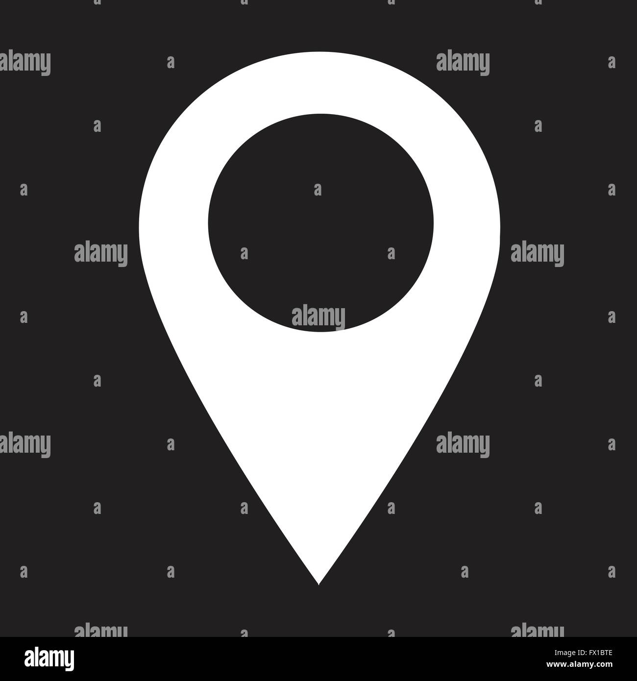 GPS location Map pointer icon Stock Vector Image & Art - Alamy
