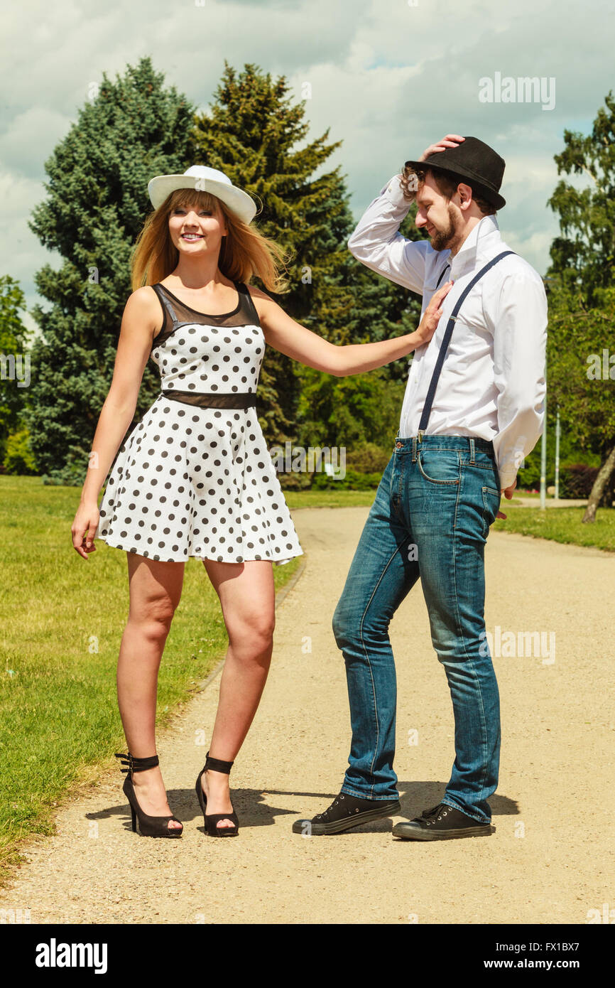 Summer holidays love relationship and dating concept - romantic playful ...