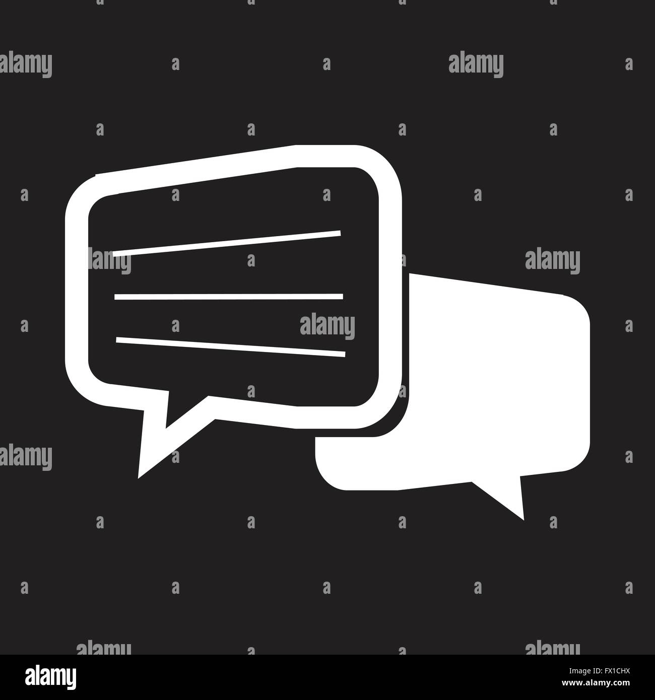 Chat Dialogue Icon Stock Vector Image & Art - Alamy