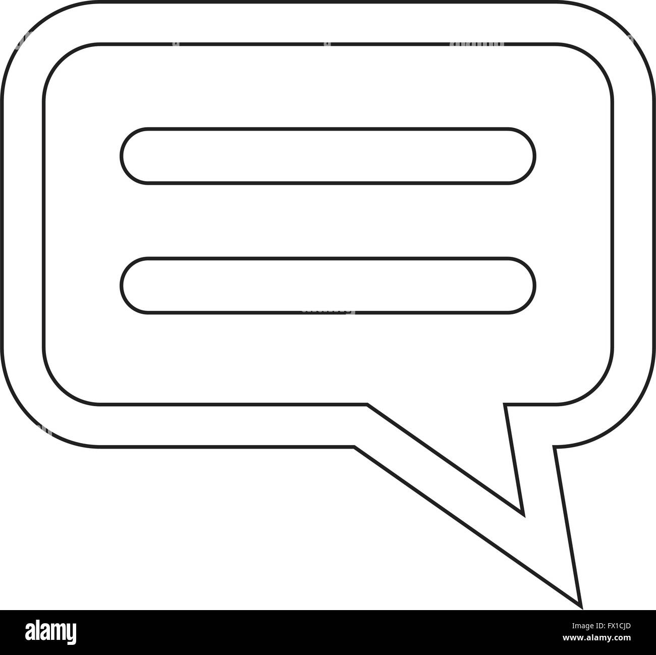 talking bubble chat icon Stock Vector Image & Art - Alamy