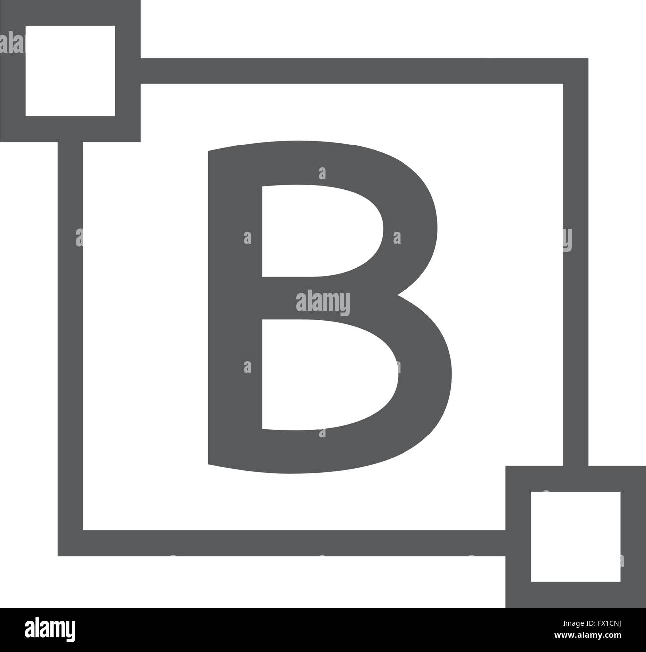 Bold Text Edit Letter Icon Stock Vector Image & Art - Alamy