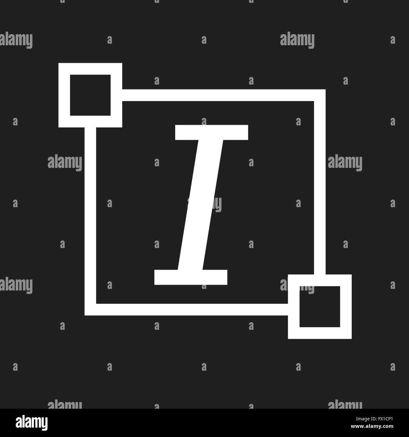 Italic Text font edit letter icon Stock Vector Image & Art - Alamy