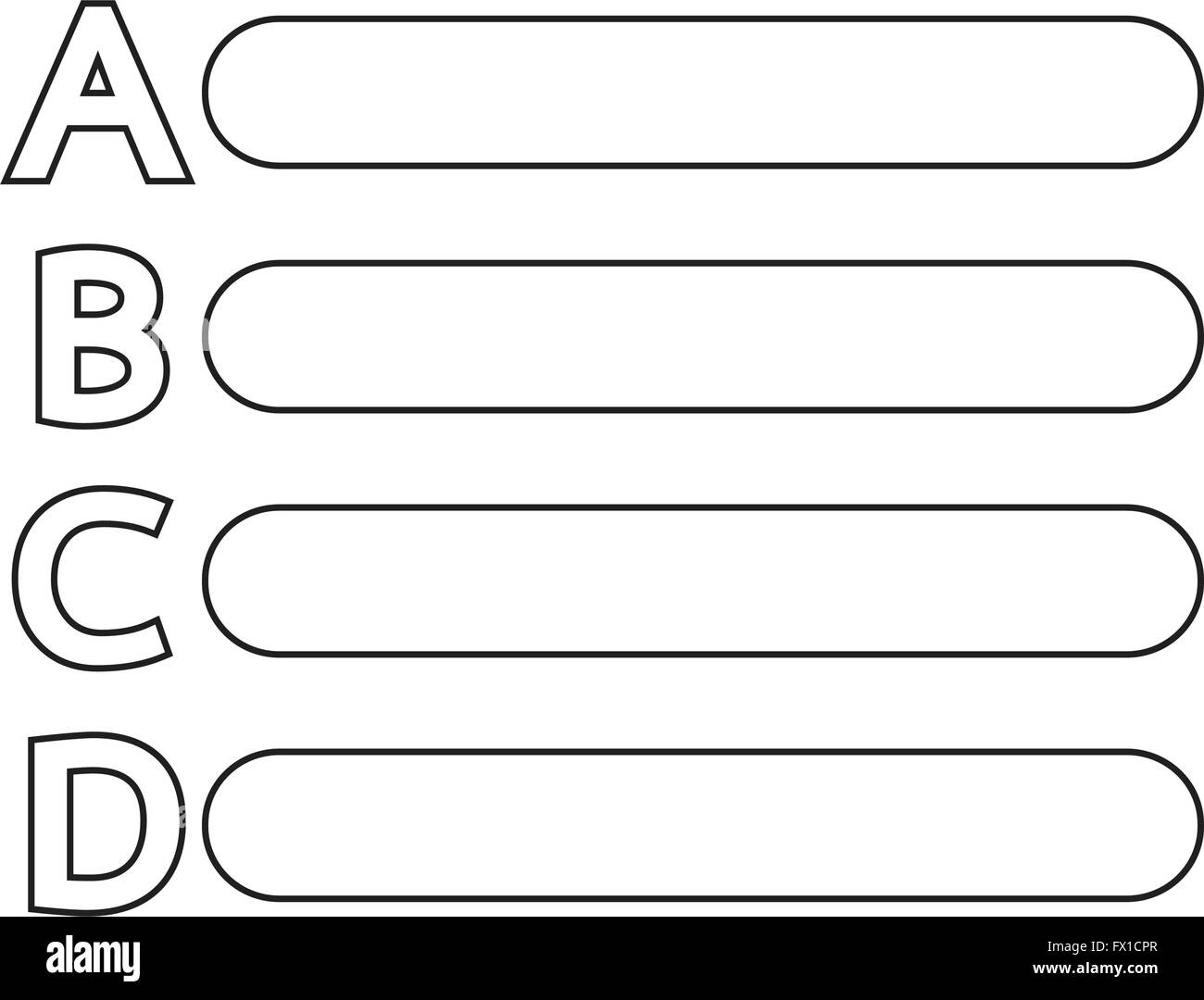 Text Letter List Icon Stock Vector Image & Art - Alamy