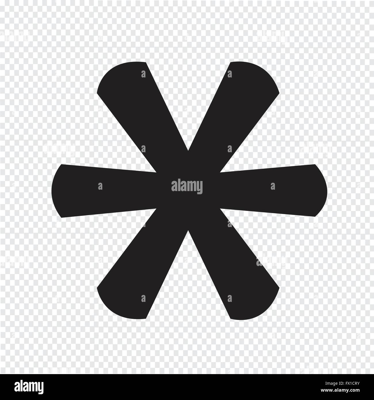 Asterisk Footnote sign icon Stock Vector Image & Art - Alamy