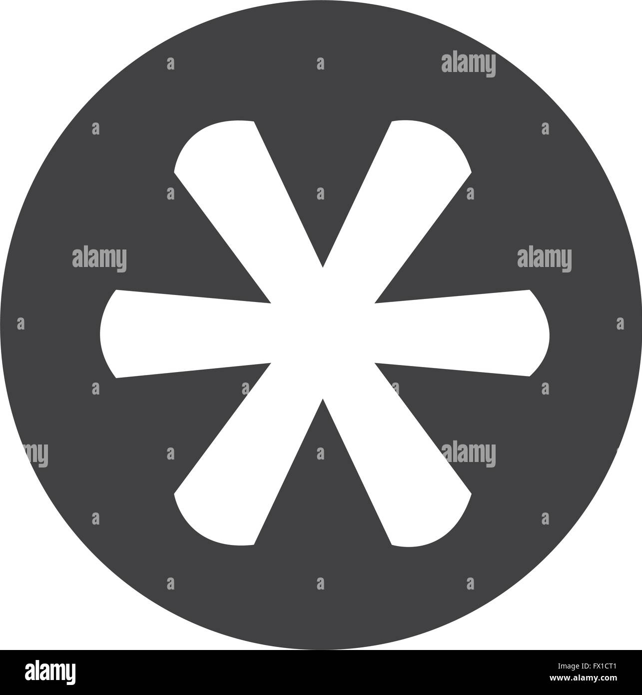 Asterisk Footnote sign icon Stock Vector Image & Art - Alamy