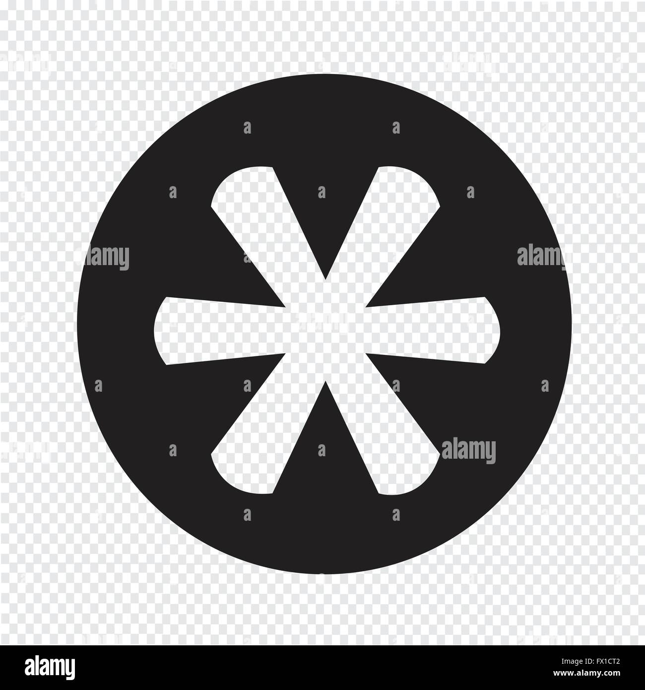 Asterisk Footnote sign icon Stock Vector Image & Art - Alamy