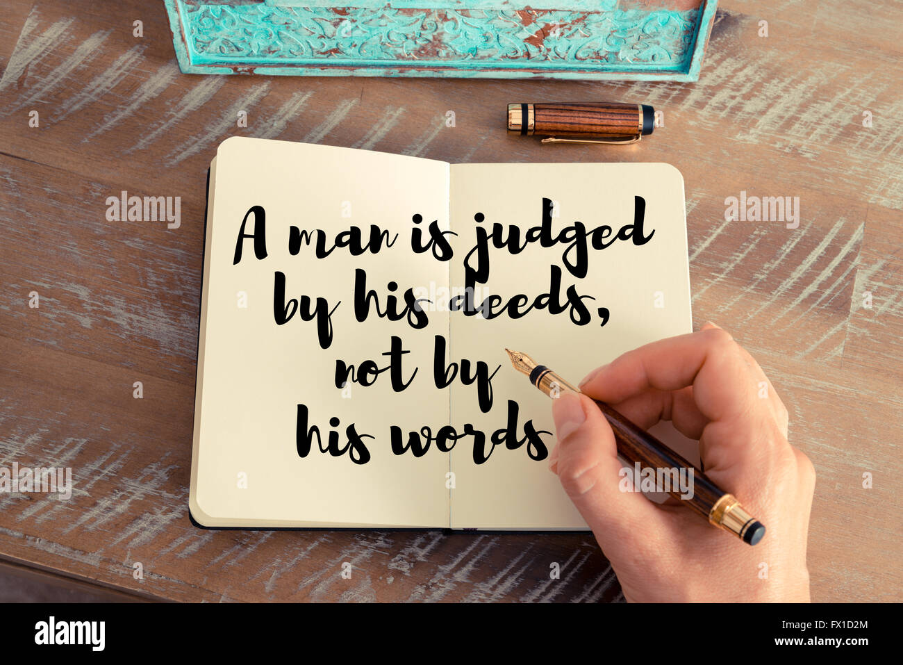 Man hand writing positive attitude hi-res stock photography and images ...