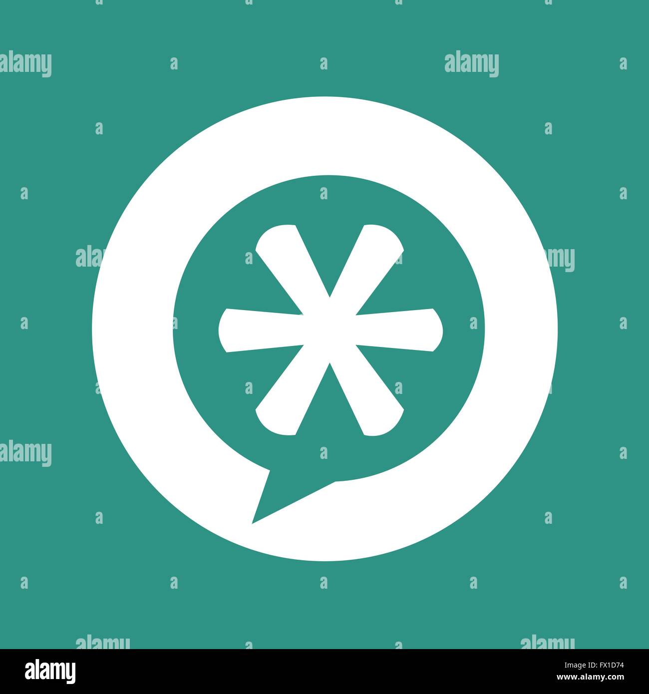 Asterisk Footnote sign icon Stock Vector Image & Art - Alamy