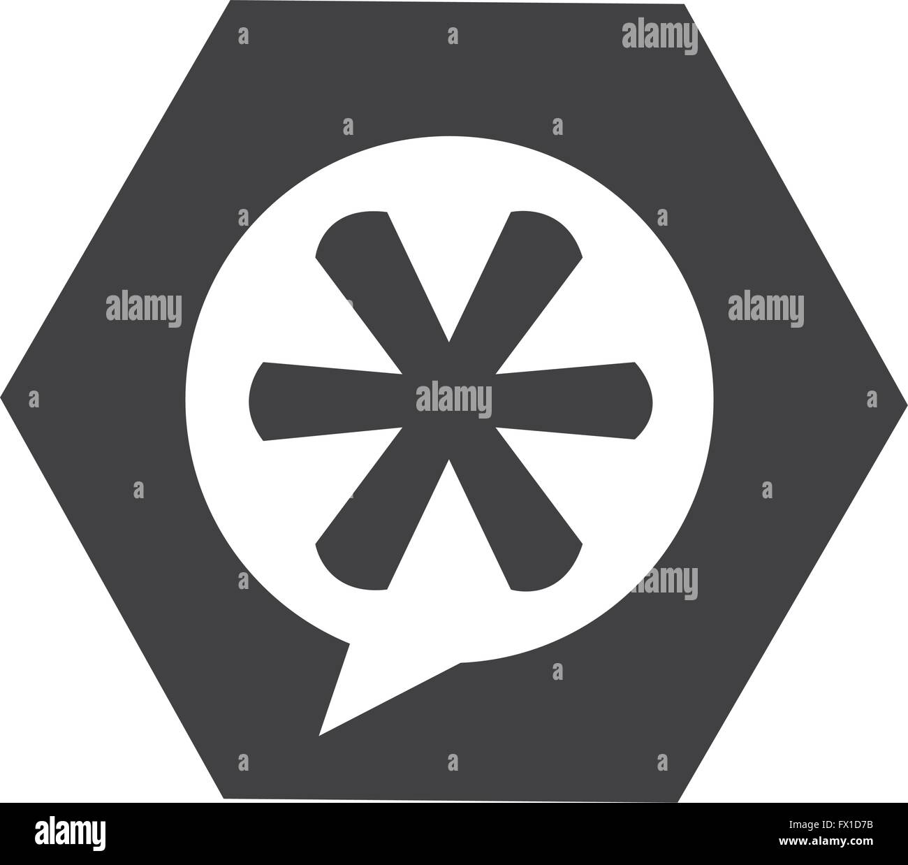 Asterisk Footnote sign icon Stock Vector Image & Art - Alamy