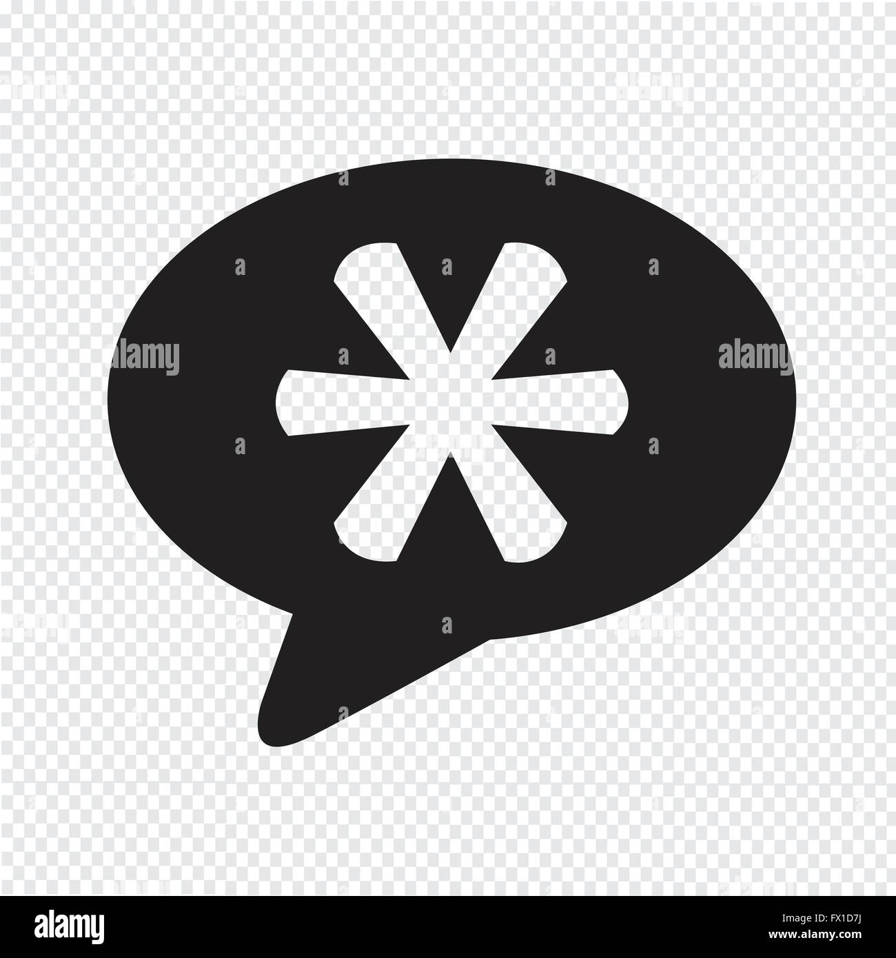 Asterisk Footnote sign icon Stock Vector Image & Art - Alamy