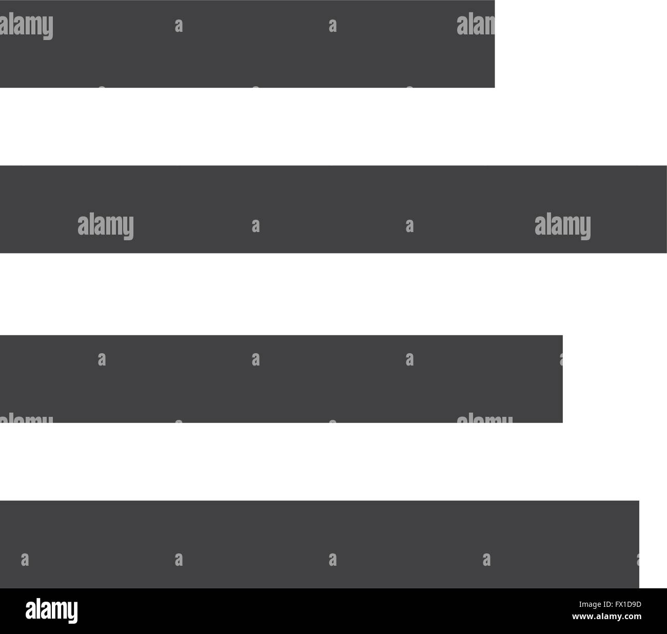 Align left icon hi-res stock photography and images - Alamy