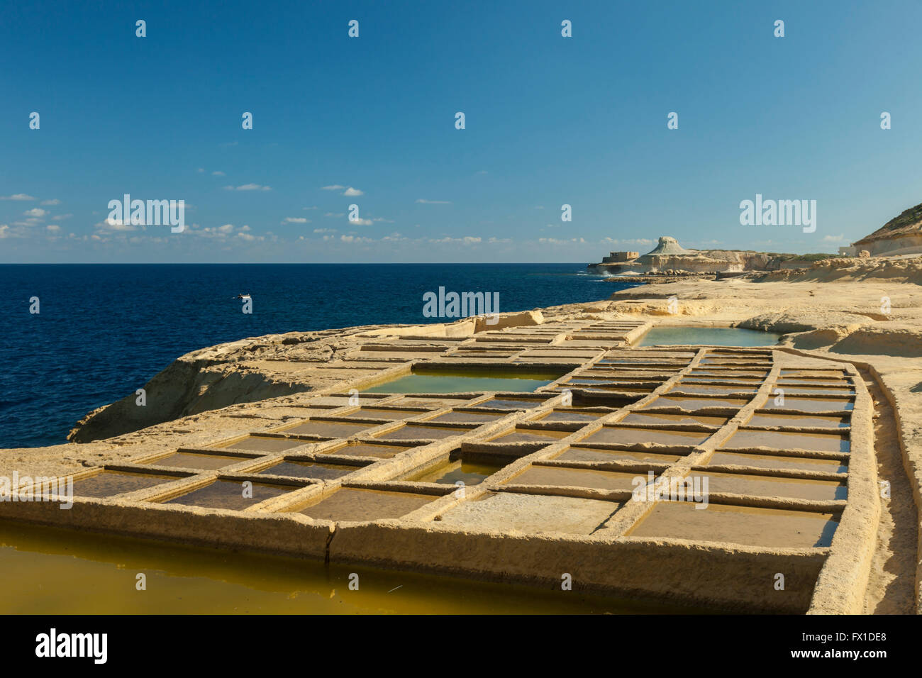Gozo salt pans hi-res stock photography and images - Alamy