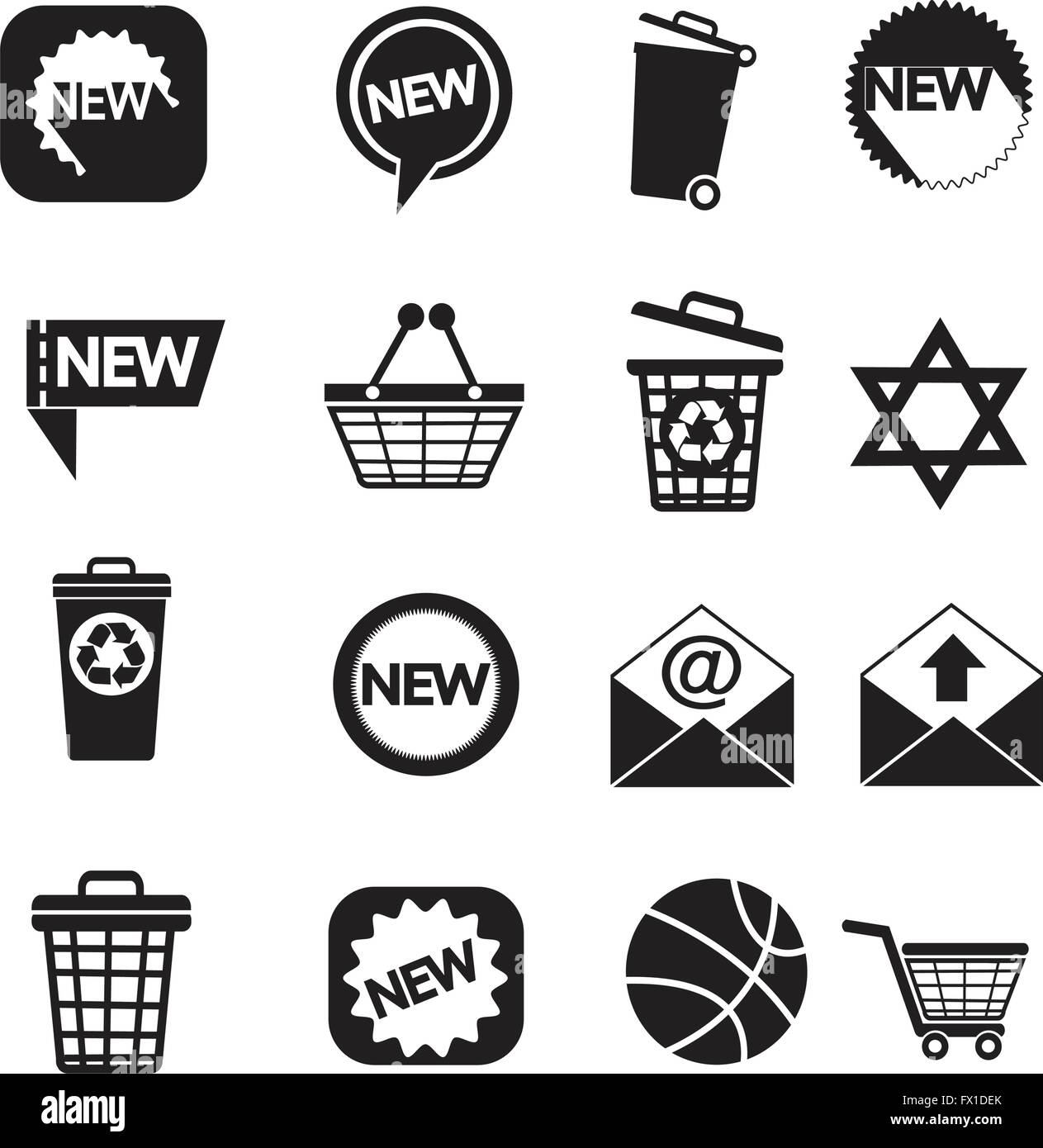 Set of web icons for website and communication Stock Vector Image & Art ...