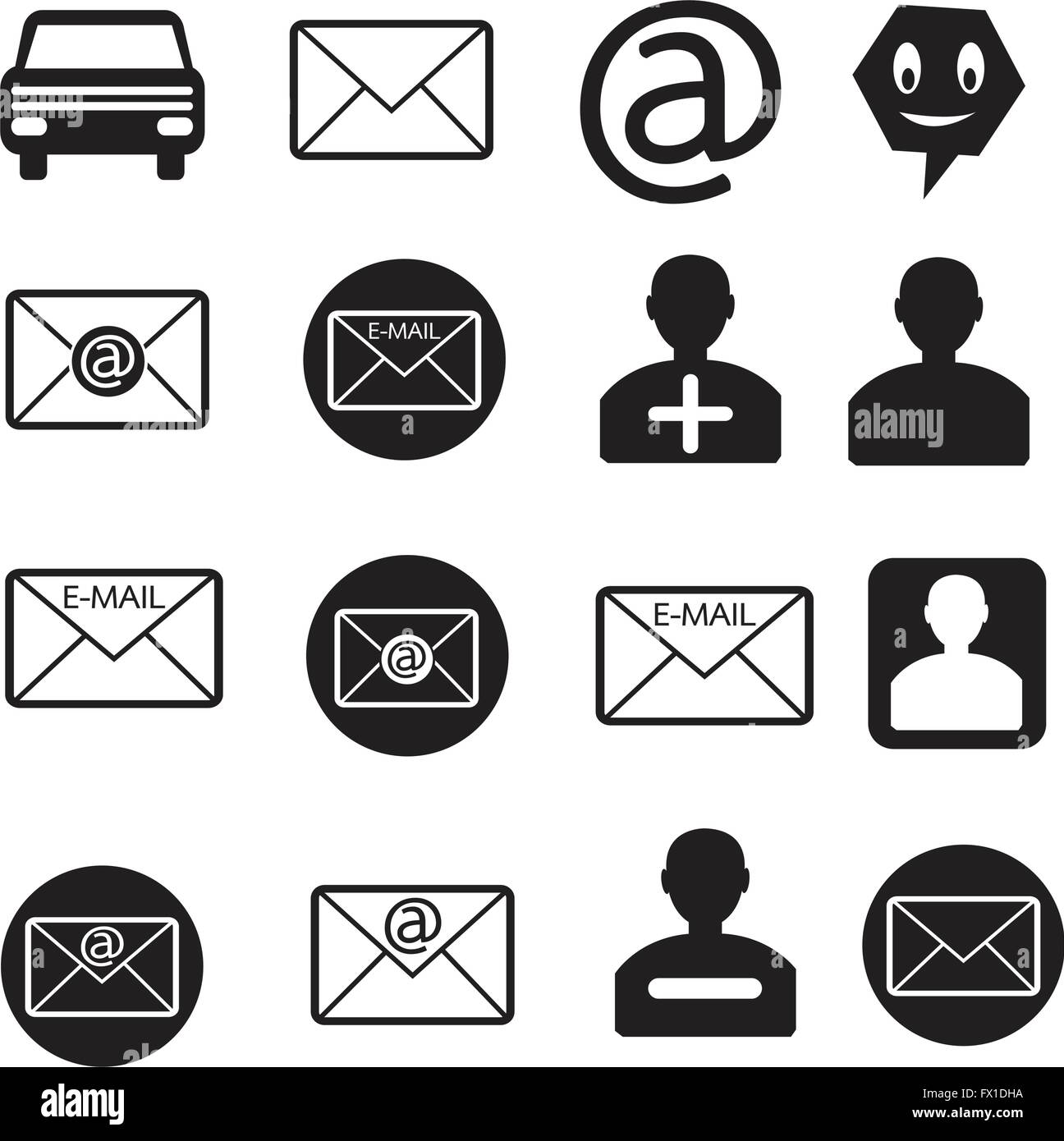 Set of web icons for website and communication Stock Vector Image & Art ...