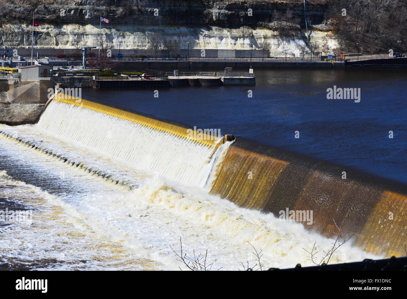 Ford Dam in Minnesota Stock Photo - Alamy