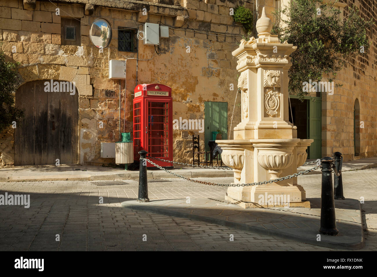 Street corner in Gharb, Gozo, Malta Stock Photo - Alamy