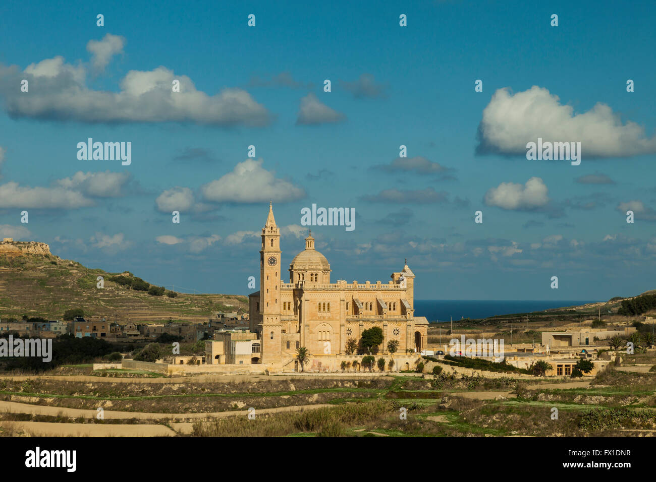 Ta' Pinu basilica near Gharb on Gozo, Malta Stock Photo - Alamy