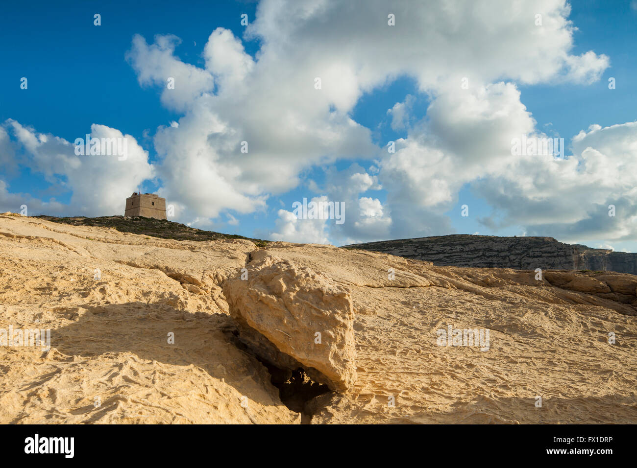 The coast of Gozo near San Lawrenz, Malta Stock Photo - Alamy