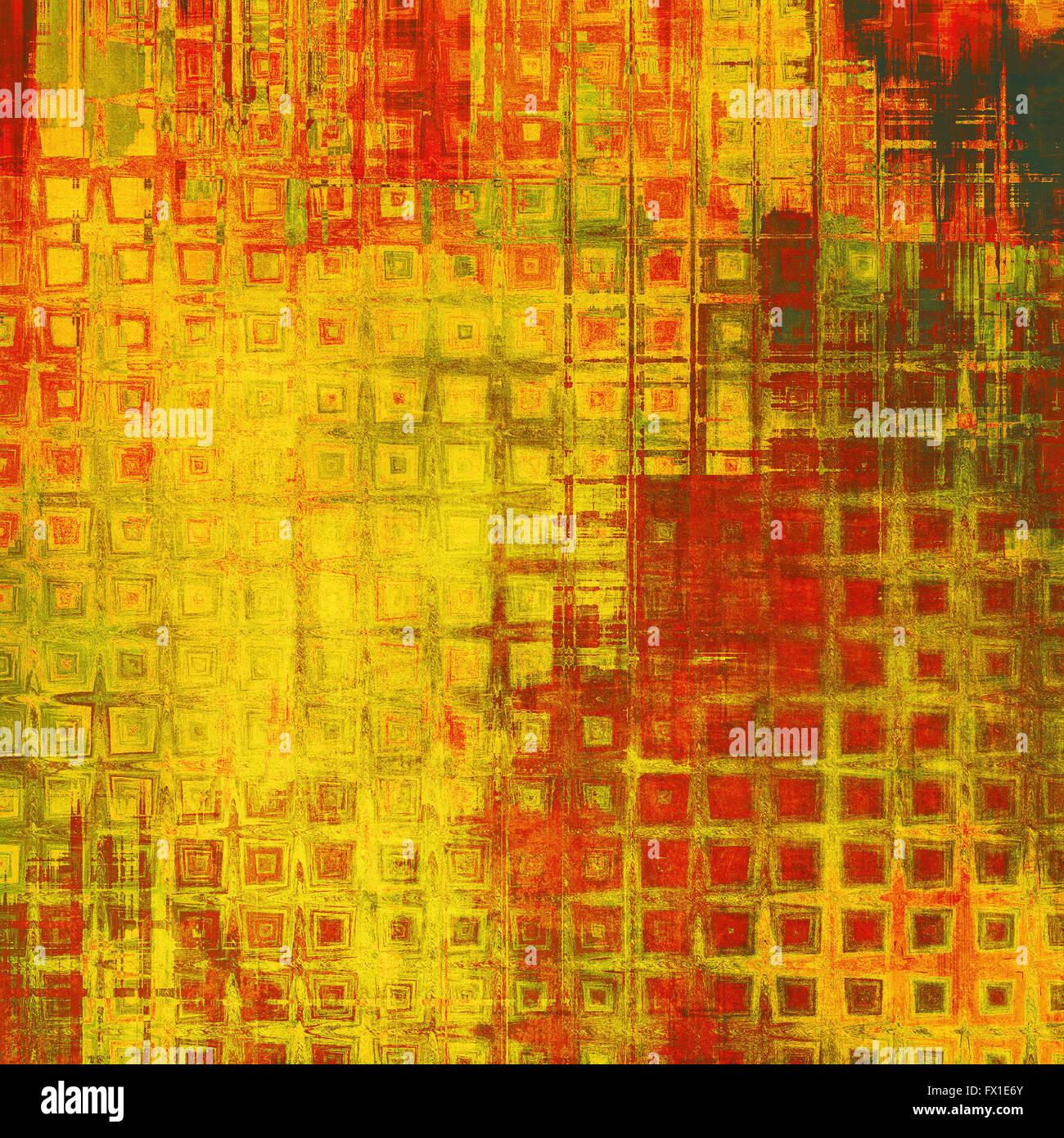 Vintage texture for background. With yellow, red, orange, green ...